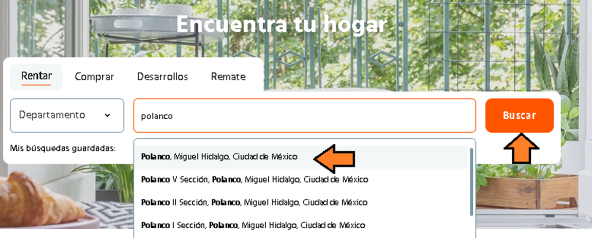 ¿Cómo busco un inmueble?